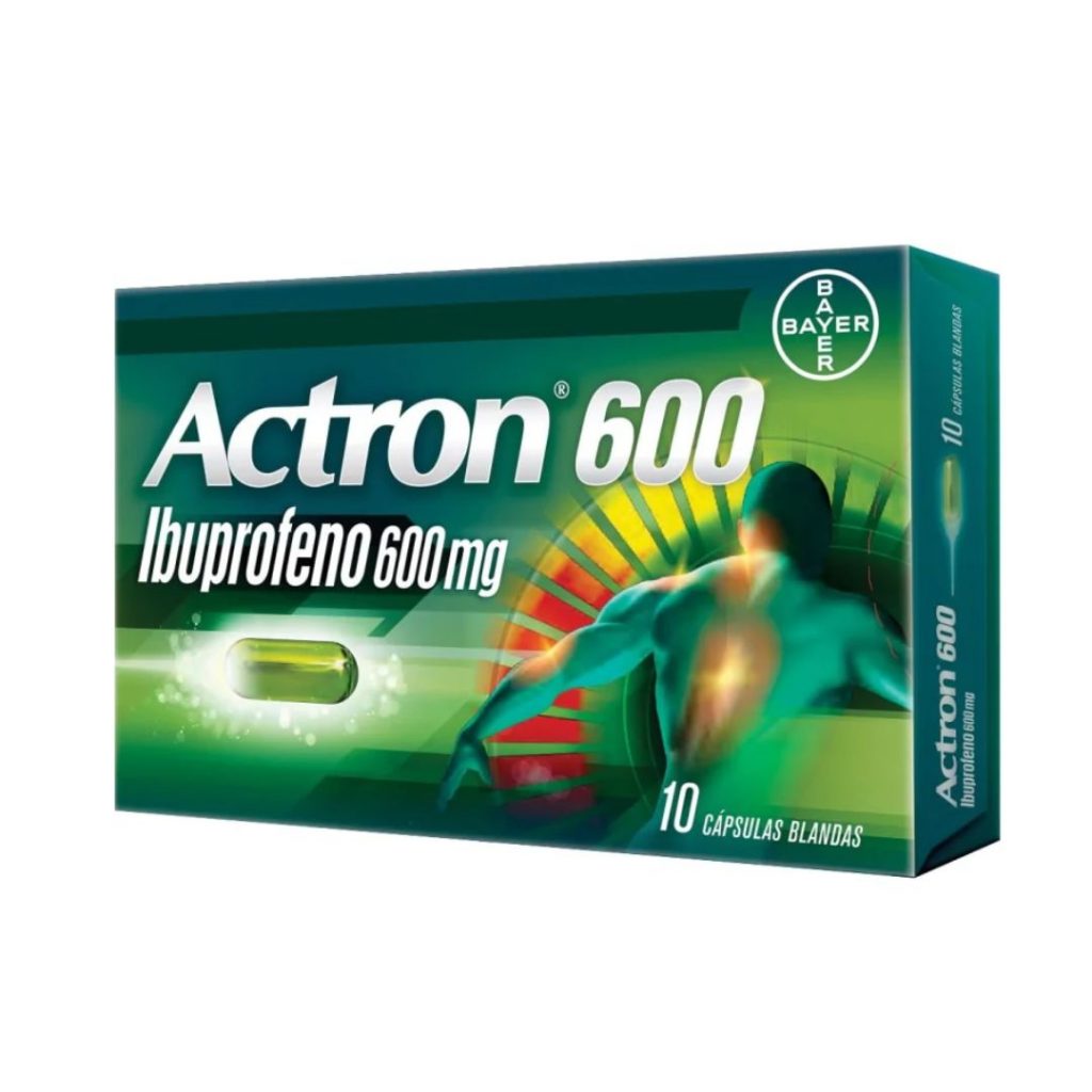 Actron 600 mg 10 Cápsulas Blandas - Farma Clever | Cuidamos de tu salud ...